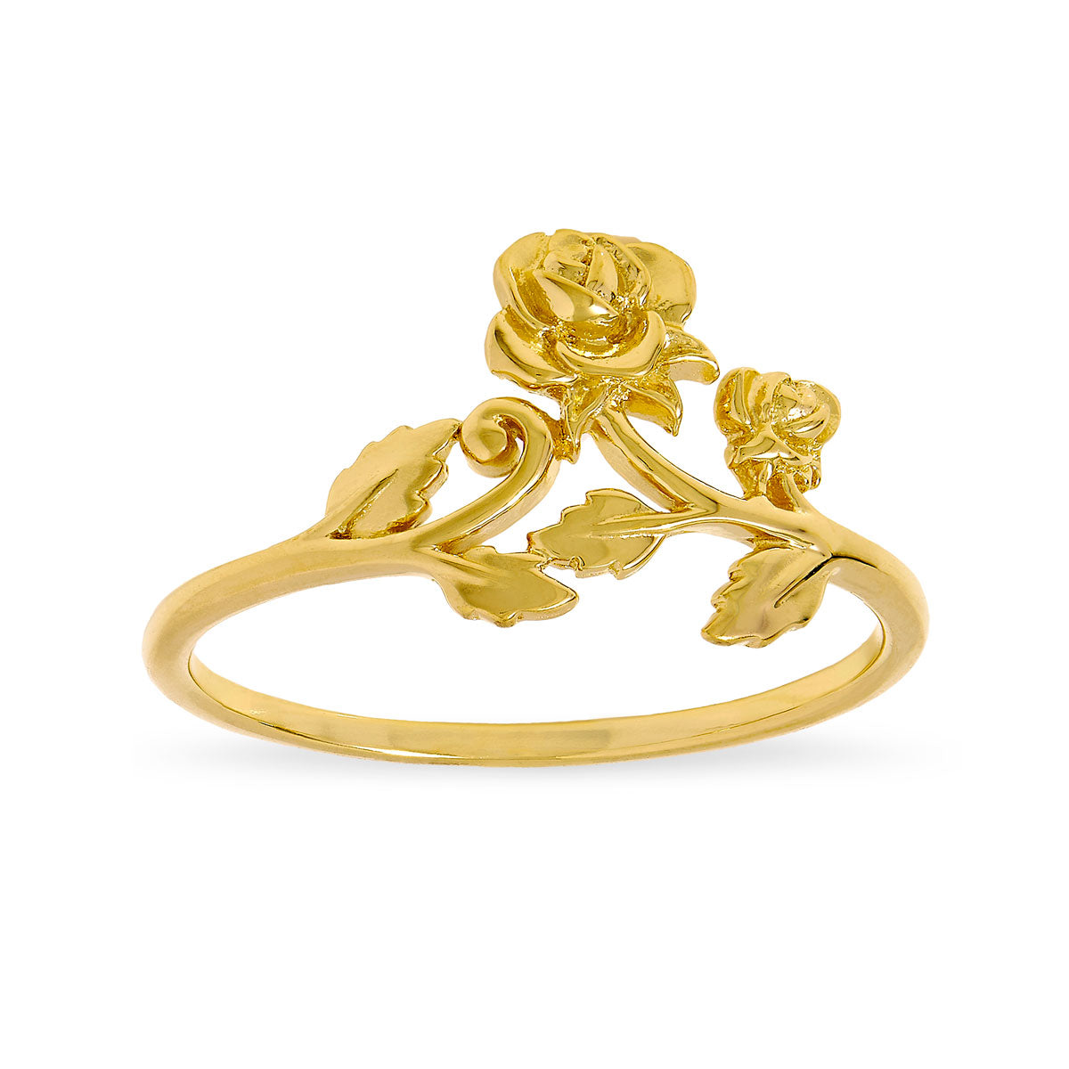 Golden Fallen Roses Ring – The Gatherer’s Grove